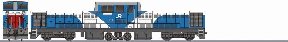 JR貨物 DD51形1058 試験塗装 | ペパるネット～ペーパークラフト電車図鑑～